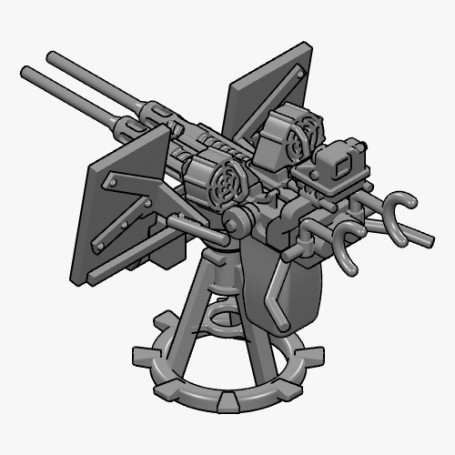 20mm Oerlikon Mk.24 twin gun with Mk.14 gunsight (x2)