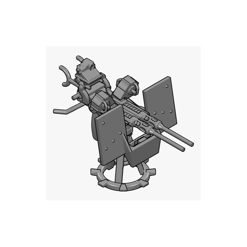 20mm Oerlikon Mk.24 twin gun with Mk.14 gunsight (x2)