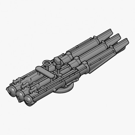 21in. triple torpedo tubes (x2)
