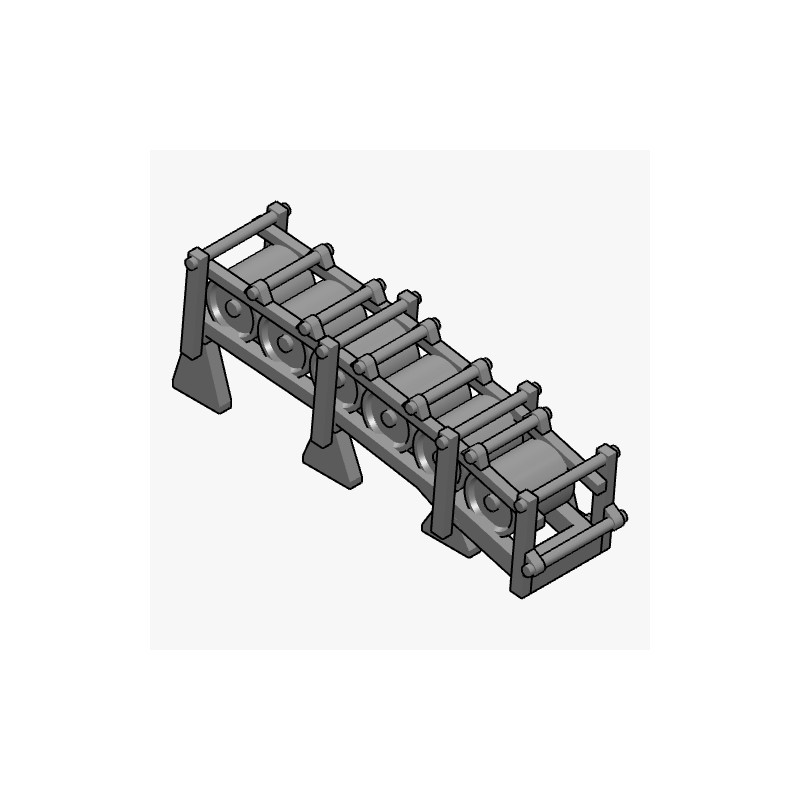 Mk.3 Mod.1 release track for Mk.7 depth charges (x2)