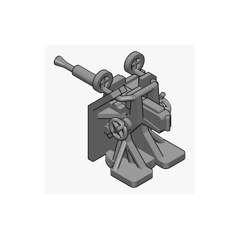 Canon Pom Pom de 2 pdr. Mk.VIII sur affût Mk.VII (x8)