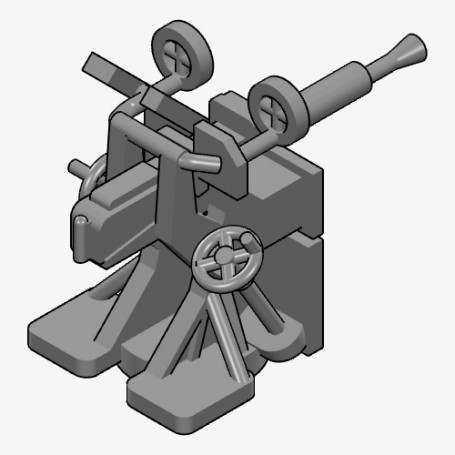 Canon Pom Pom de 2 pdr. Mk.VIII sur affût Mk.VII (x8)