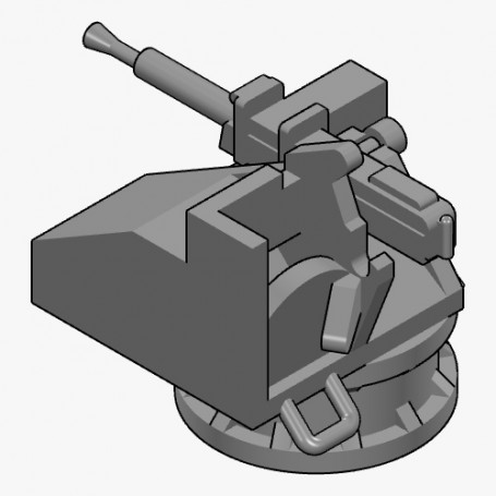 Canon Pom Pom de 2 pdr. Mk.VIII sur affût motorisé Mk.XVI (x4)