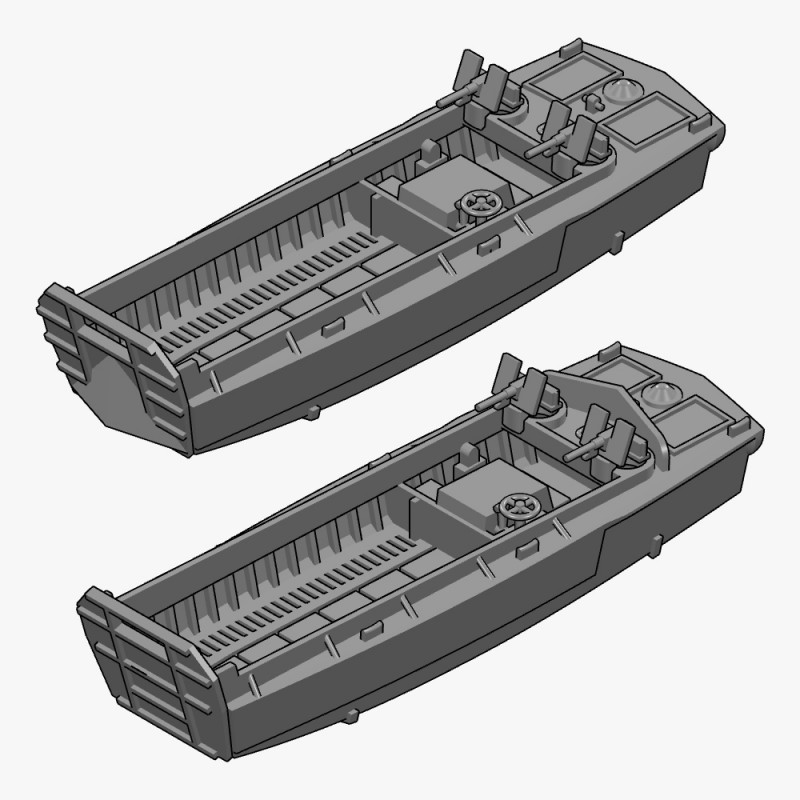 L.C.V.P. (Landing Craft, Vehicle, Personnel) (x4)