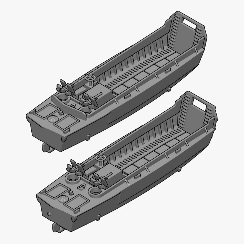L.C.V.P. (Landing Craft, Vehicle, Personnel) (x4)