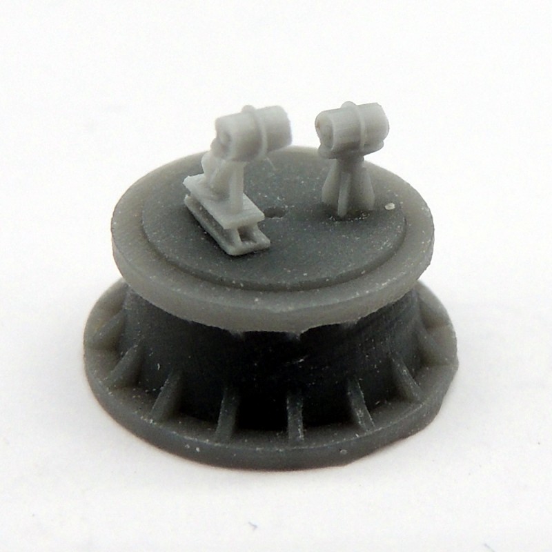 Mk.II depth charge thrower and depth charges (x4)