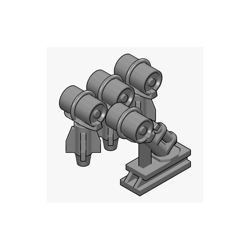 Mk.II depth charge thrower and depth charges (x4)