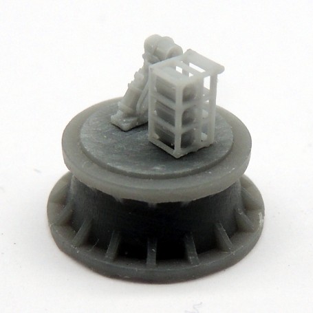 Mk.IV depth charge thrower and depth charges stowage racks (x4)