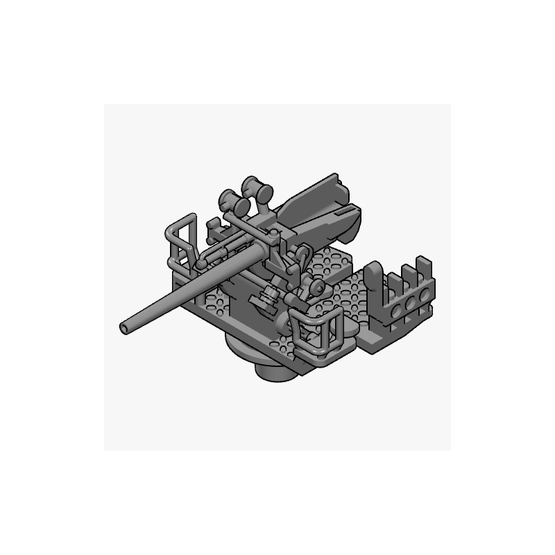 5in./25 Mk.19 gun on platform (x4)