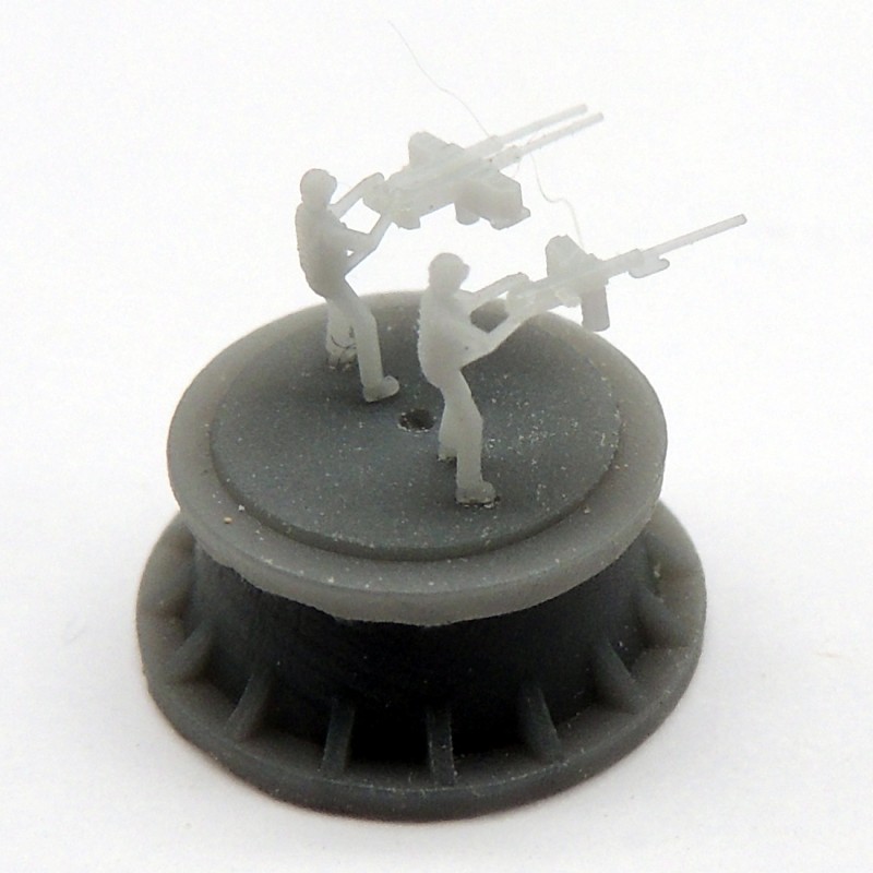 Mitrailleuse Browning M2 de 12,7mm simple et double avec tireur (x12)