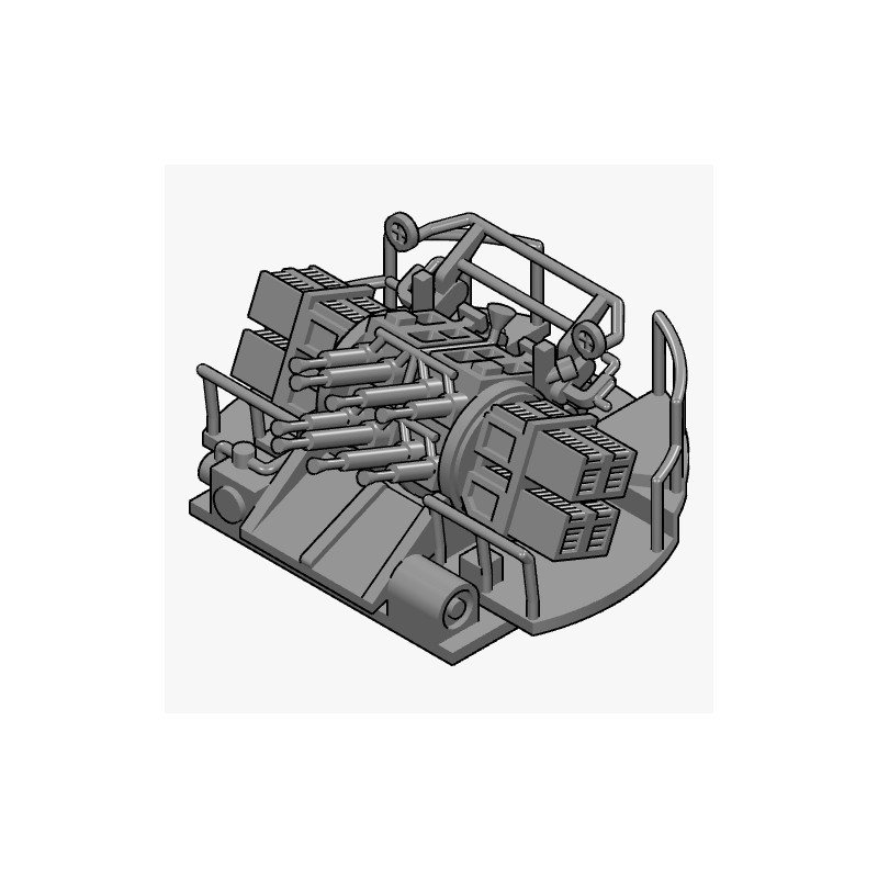 Canon Pom Pom de 2 pdr. Mk.VIII sur affût Mk.V octuple (x2)