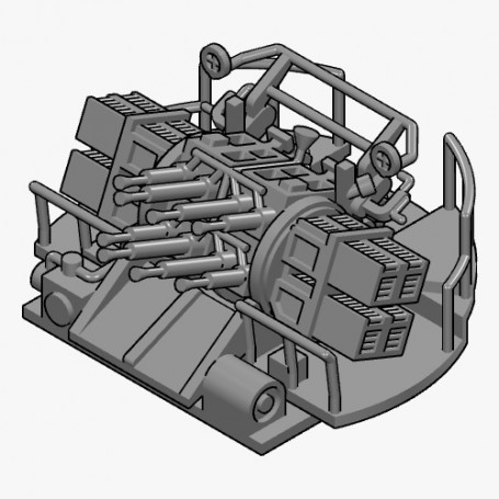 2 pdr. Pom Pom Mk.VIII gun on octuple mount Mk.V (x2)