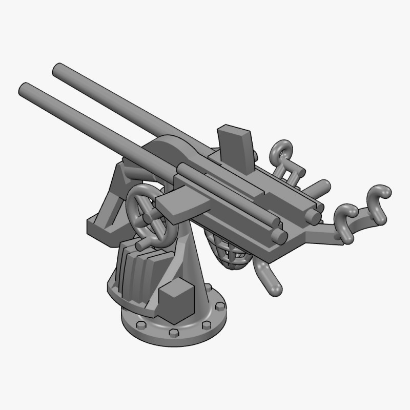 2cm FLAK C 30 twin mount gun (x8)