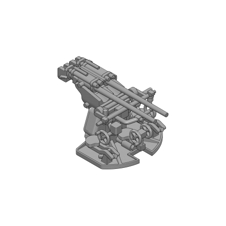 3.7cm FLAK SK C30 twin on Dopp mount (x4)
