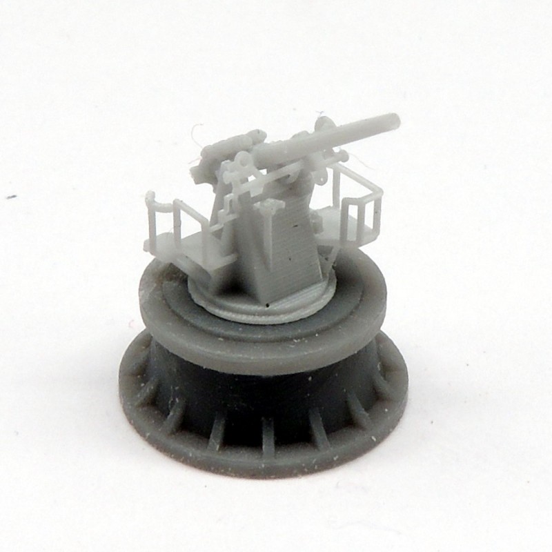 4in. QF Mk.V gun on high angle Mk.III mounting (x4)