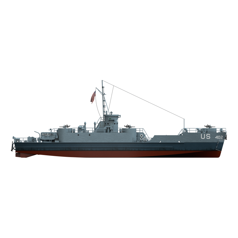 Landing Craft Infantry Large LCI(L) center ramp version