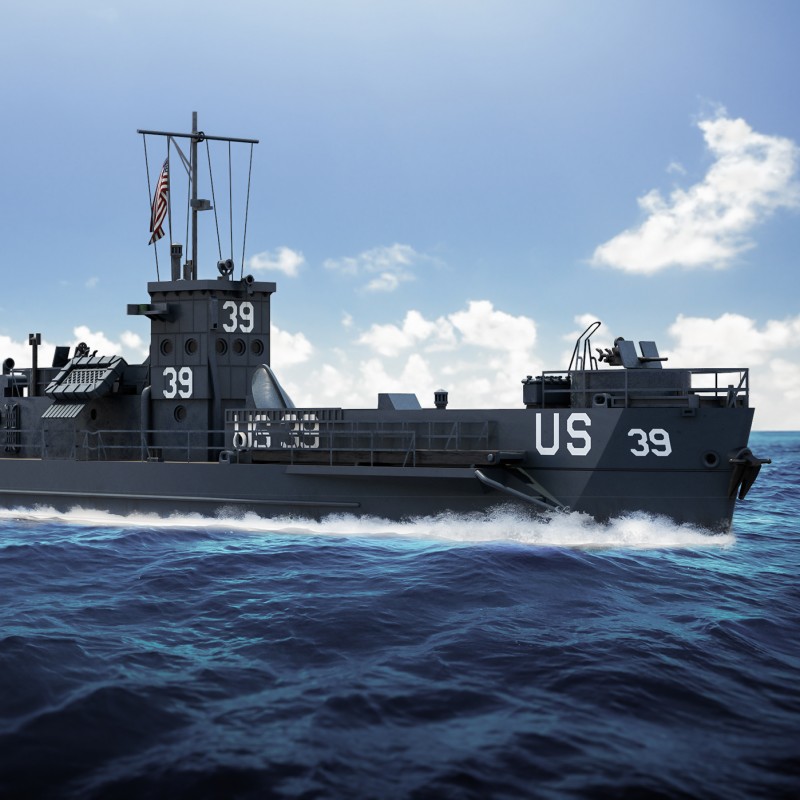 Landing Craft Infantry Large LCI(L) - 1-349 class US version