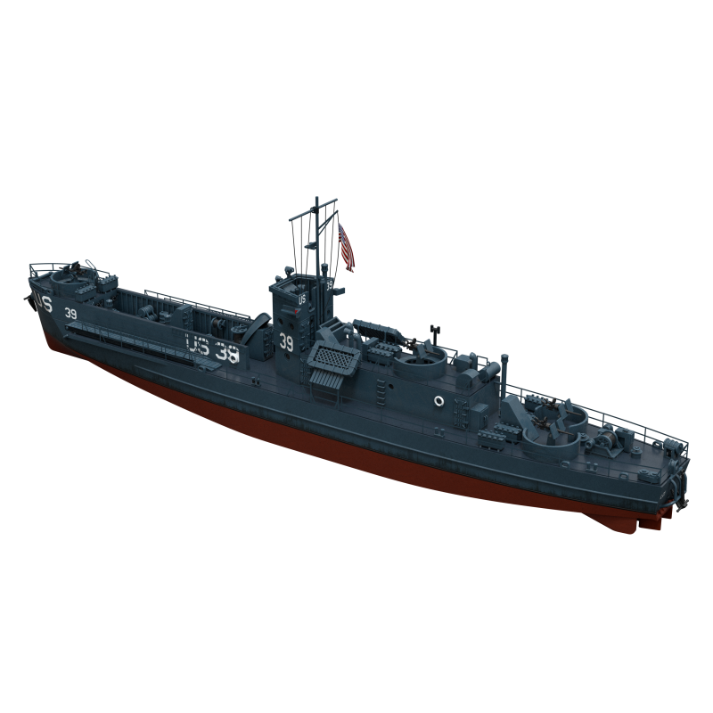 Landing Craft Infantry Large LCI(L) - 1-349 class US version