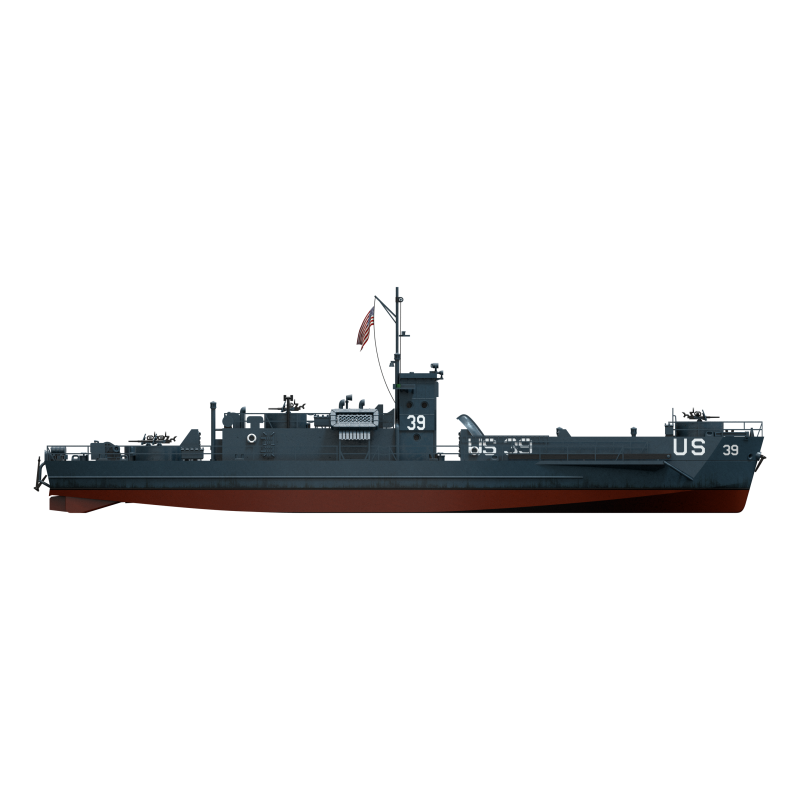 Landing Craft Infantry Large LCI(L) - 1-349 class US version