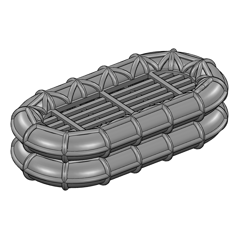 Royal Navy Stacked n°20 Carley floats (x5)