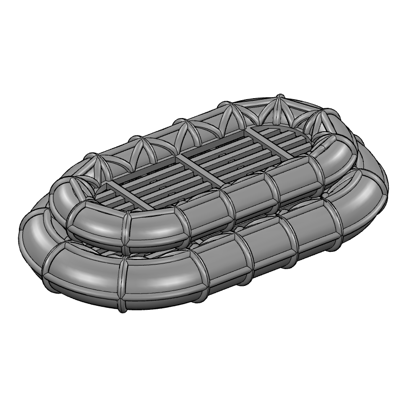 Royal Navy Stacked n°20/16 Carley floats (x5)