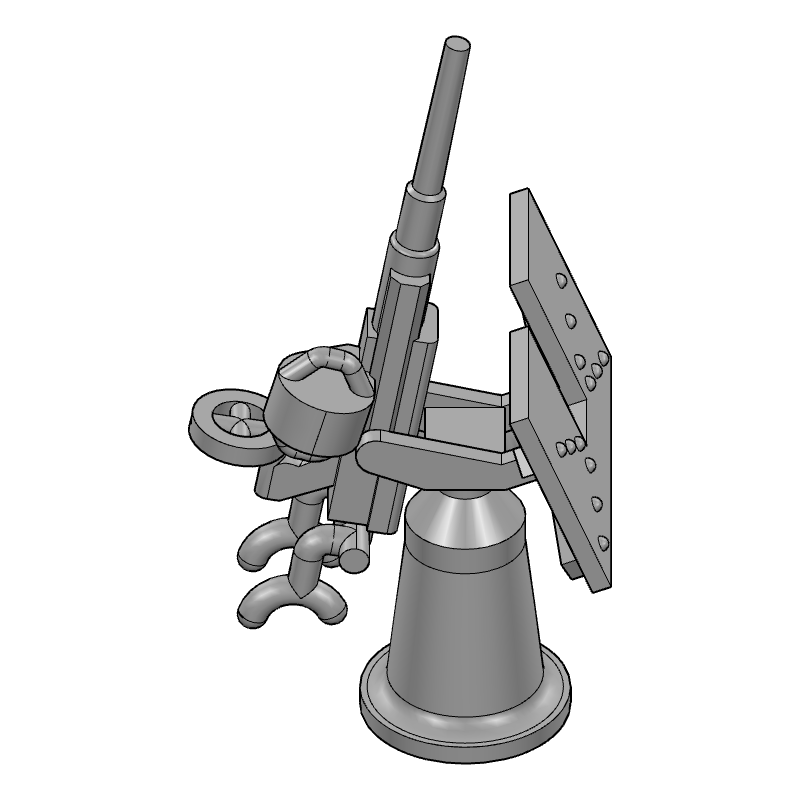 20mm Oerlikon gun elevation 80° (x8)