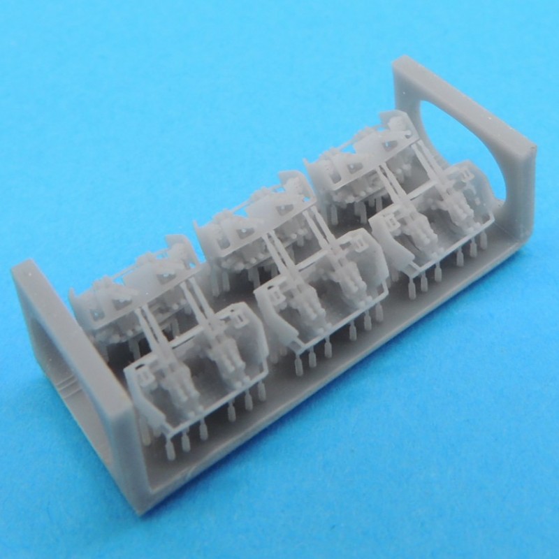 40mm Bofors quad gun Mk.2 Mod.3 (x6)