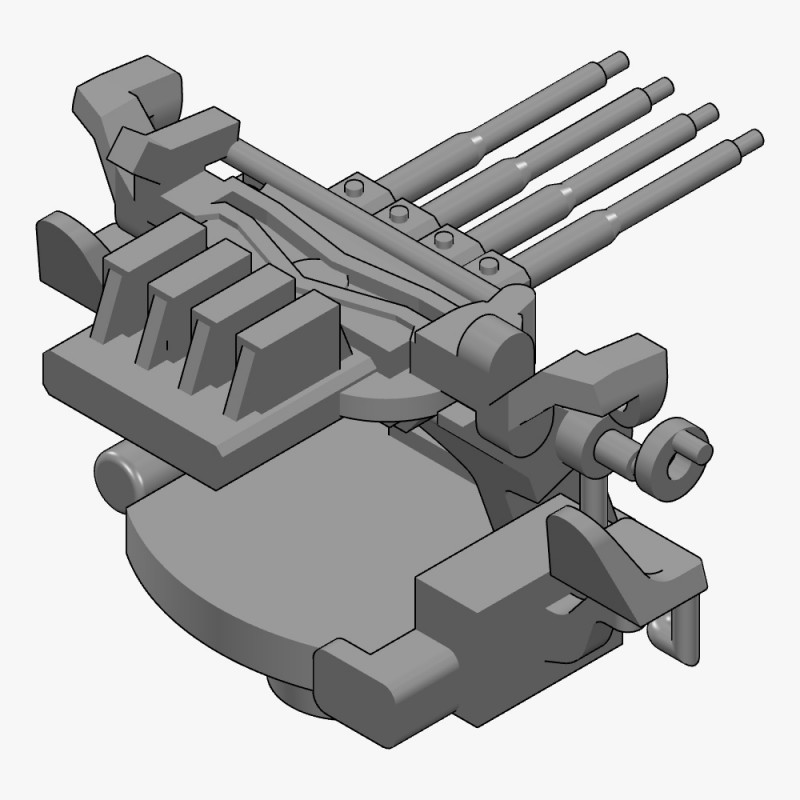 1.1in/75cal. quad mount gun Mk.2 (x8)