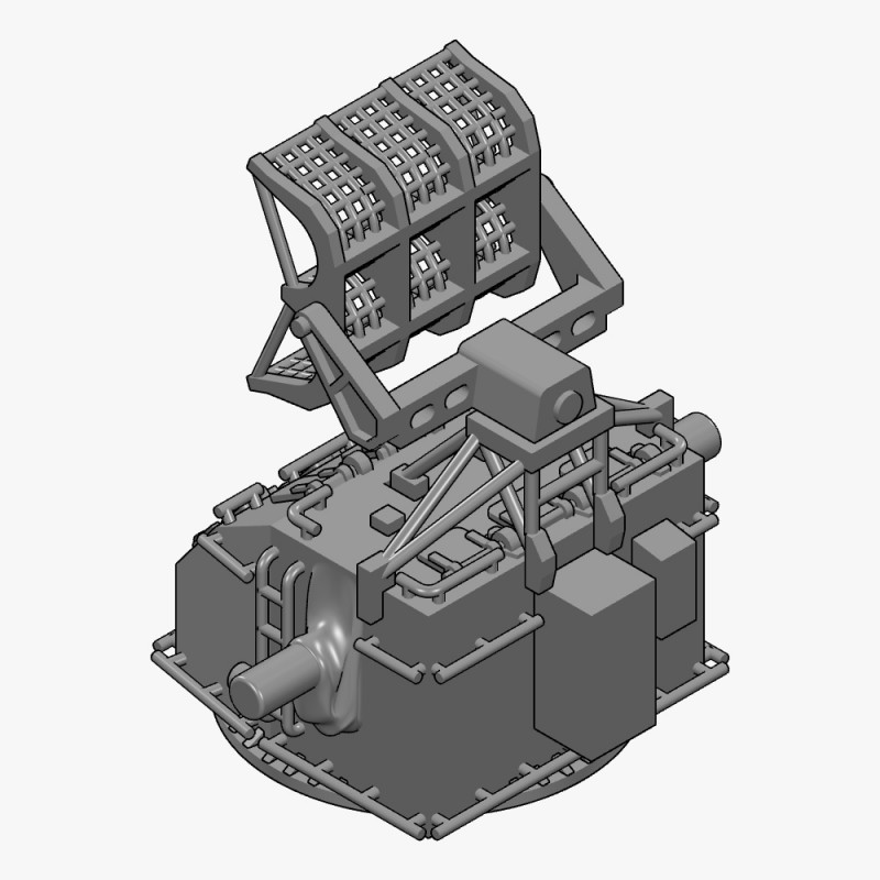 Mk.37 gun director with Mk.4 antenna (x2)