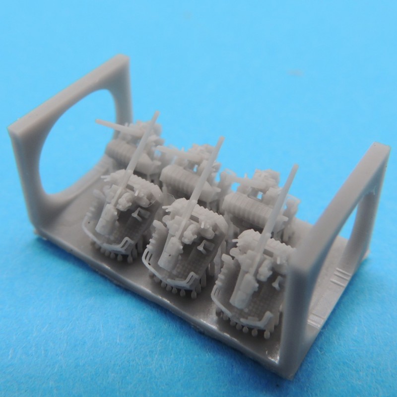 5in./38 Mk.30 gun on open platform (x6)