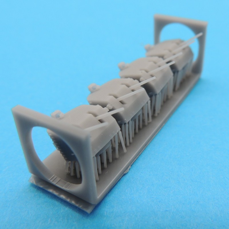 5in./38 Mk.28 twin gun mount (x4)