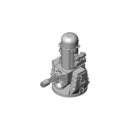 Phalanx CIWS 20mm rotating gun (x4)