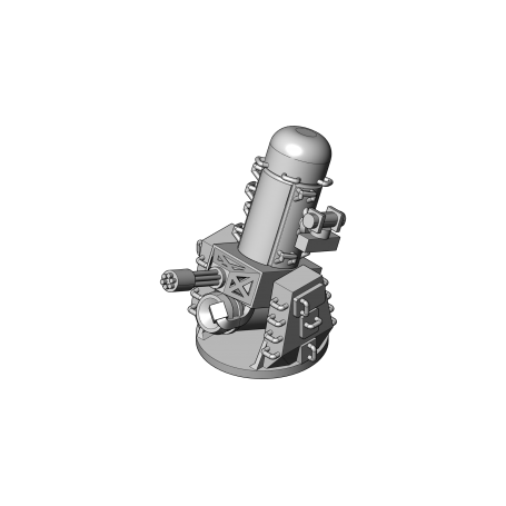 Phalanx CIWS 20mm rotating gun (x4)