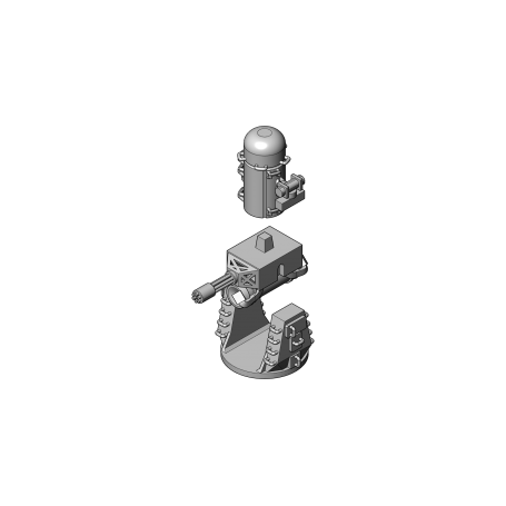 Phalanx CIWS 20mm rotating gun (x4)