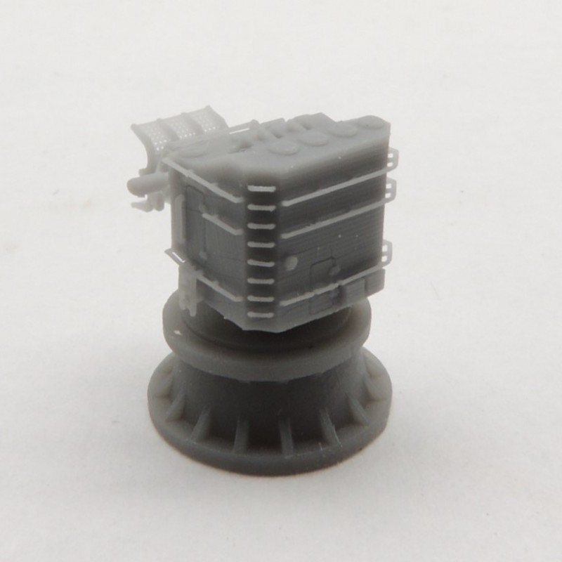 Mark 33 gun director, closed top with Mark 4 antenna (x1)