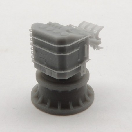 Mark 33 gun director, closed top with Mark 4 antenna (x1)