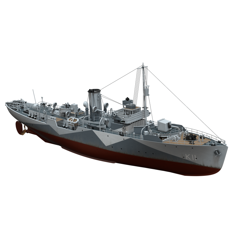 Flower class corvette - HMS/FNFL Mimosa K11