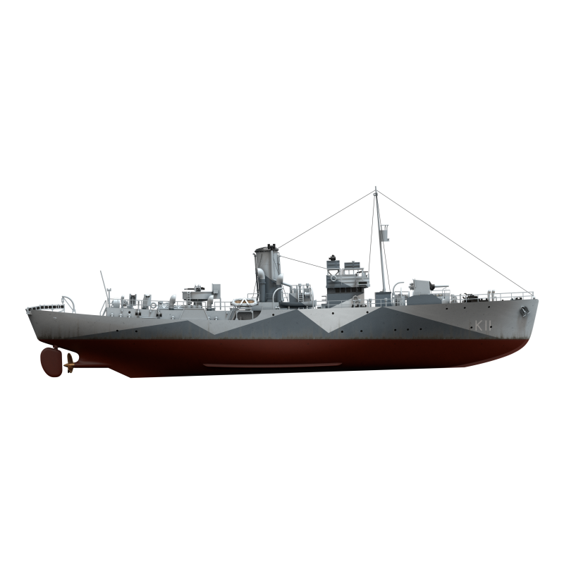 Flower class corvette - HMS/FNFL Mimosa K11