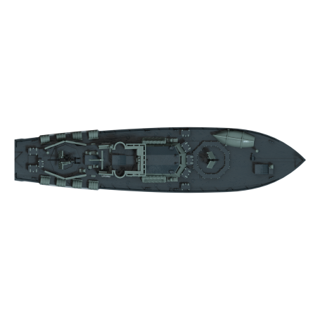 HDML (Harbour Defense Motor Launch) Railing type Photo Etch railings