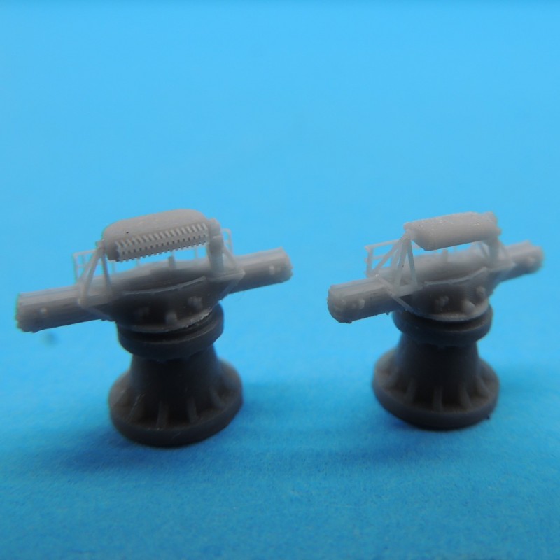 Mark 38 Main Battery Fire Control Director, 7 sided shield (x2)