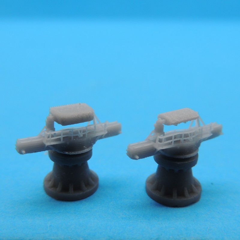 Mark 38 Main Battery Fire Control Director, 7 sided shield (x2)