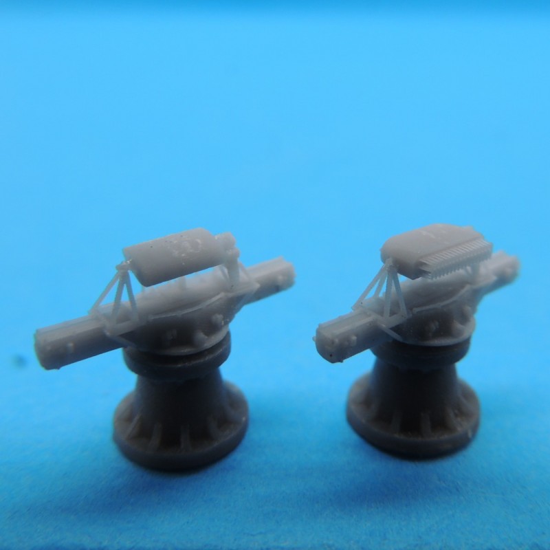 Mark 38 Main Battery Fire Control Director, 7 sided shield (x2)