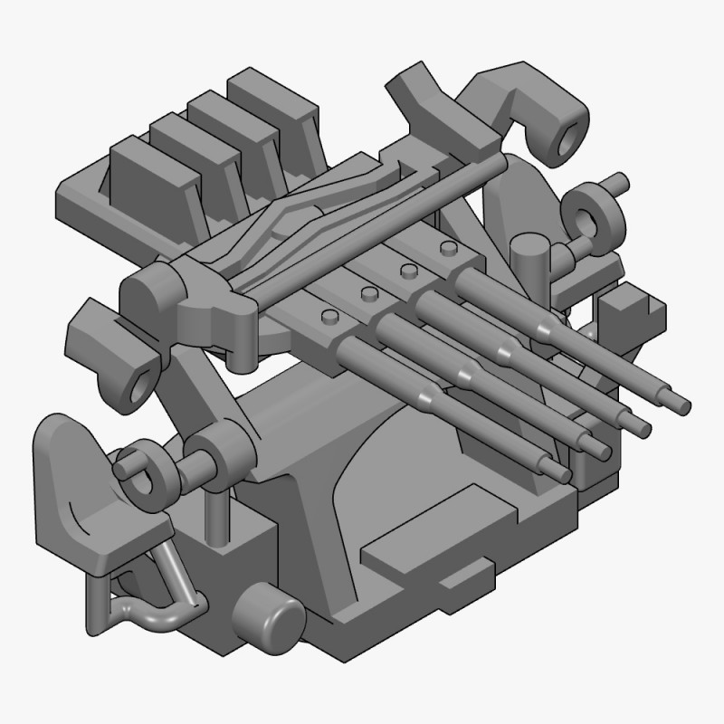 1.1in/75cal. quad mount gun Mk.2 (x4)