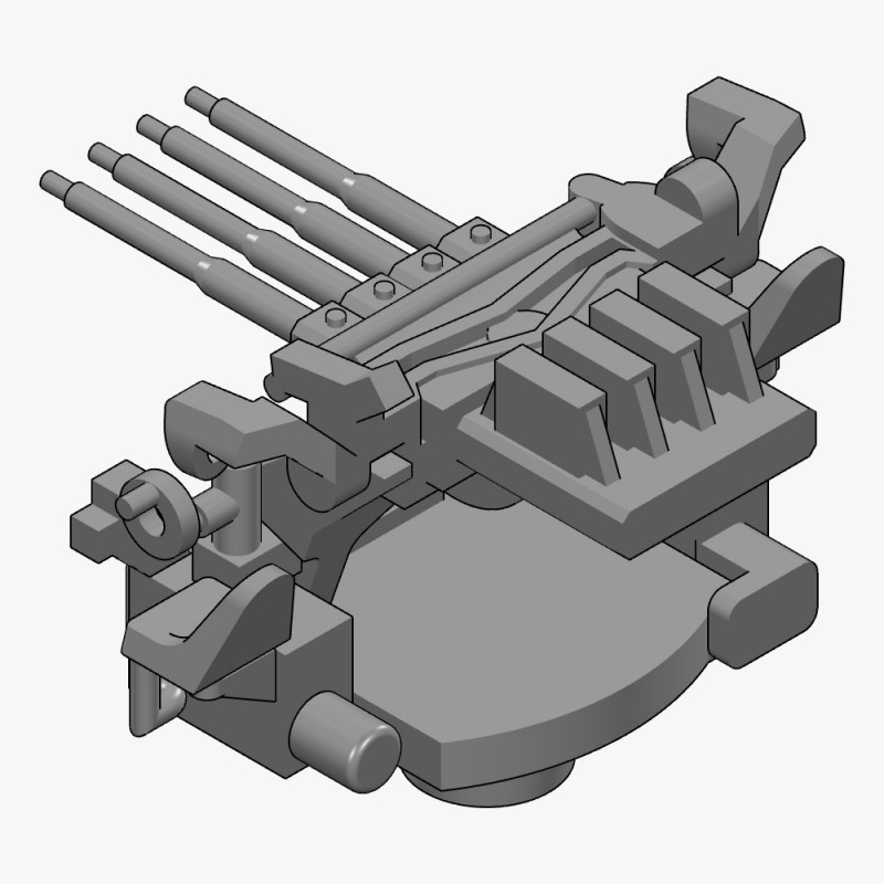 1.1in/75cal. quad mount gun Mk.2 (x4)