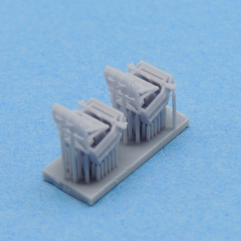 Mark 33 Gun director open roof version, with Mark 4 antenna on top (x2)