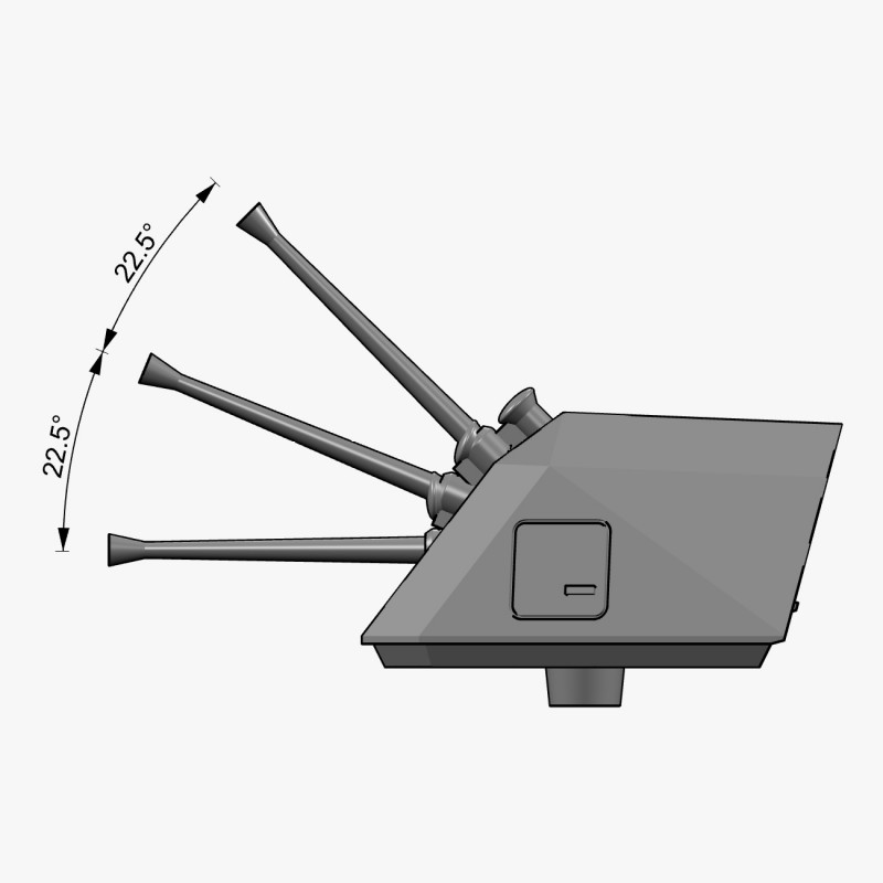 Bofors 57mm/70cal. Mk.110 Mod.0 gun (x1)