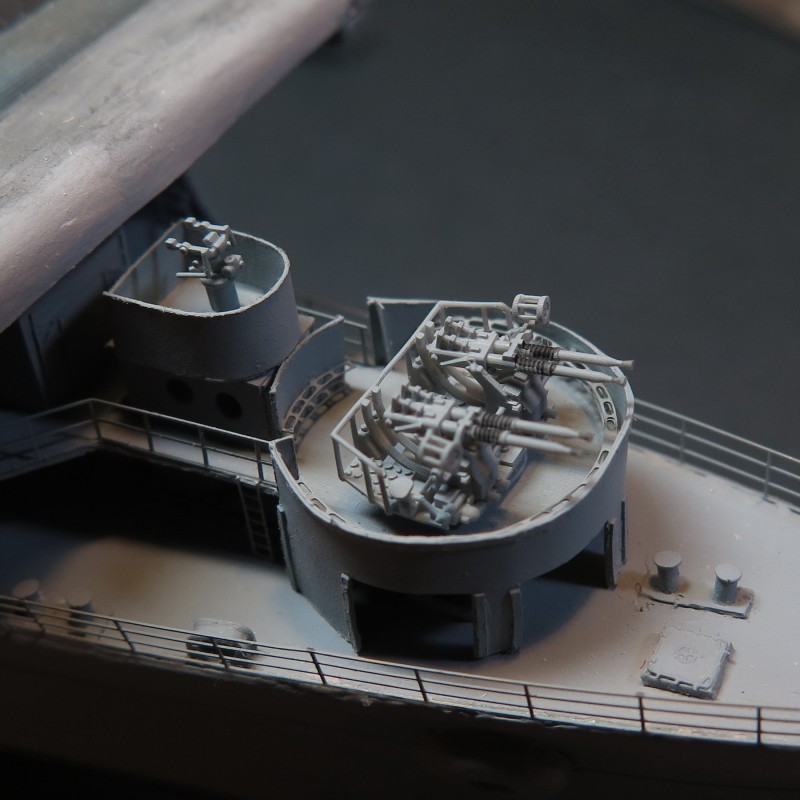 40mm Bofors quad gun Mk.2 Mod.2 (x4)