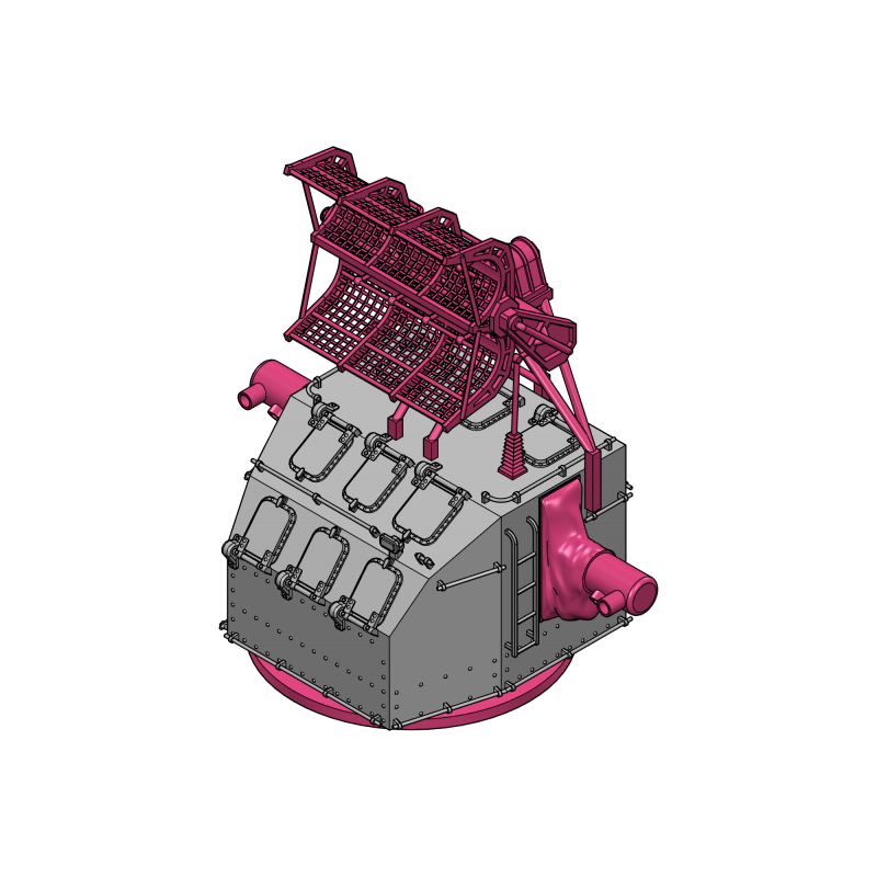 Mk.37 gun director with Mk.4 antenna (x1)