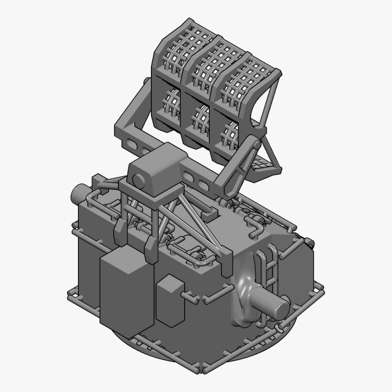 Mk.37 gun director with Mk.4 antenna (x2)