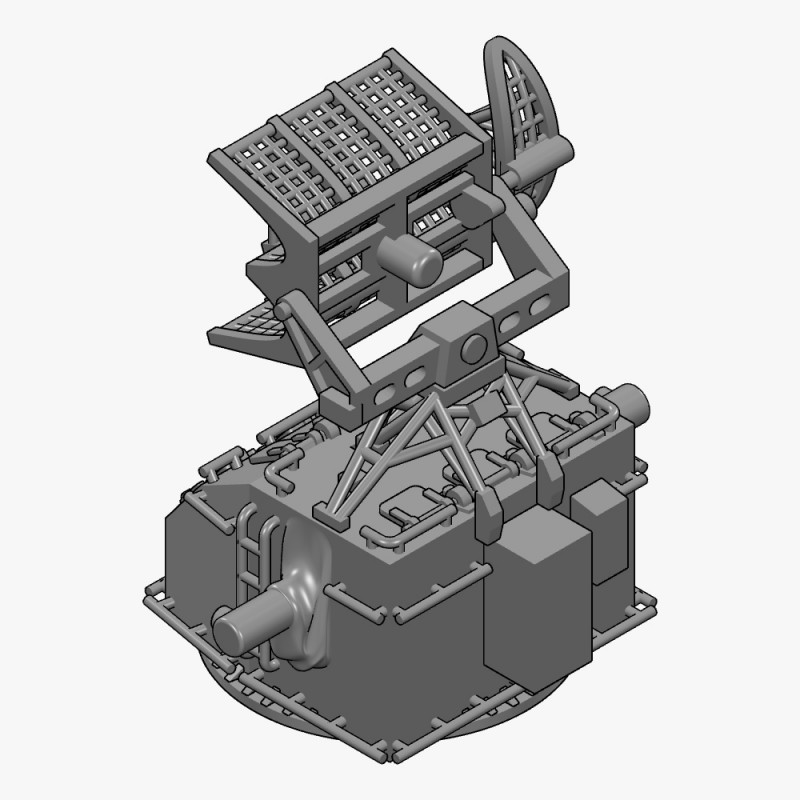 Mk.37 gun director with Mk.12 & 22 antennas (x2)